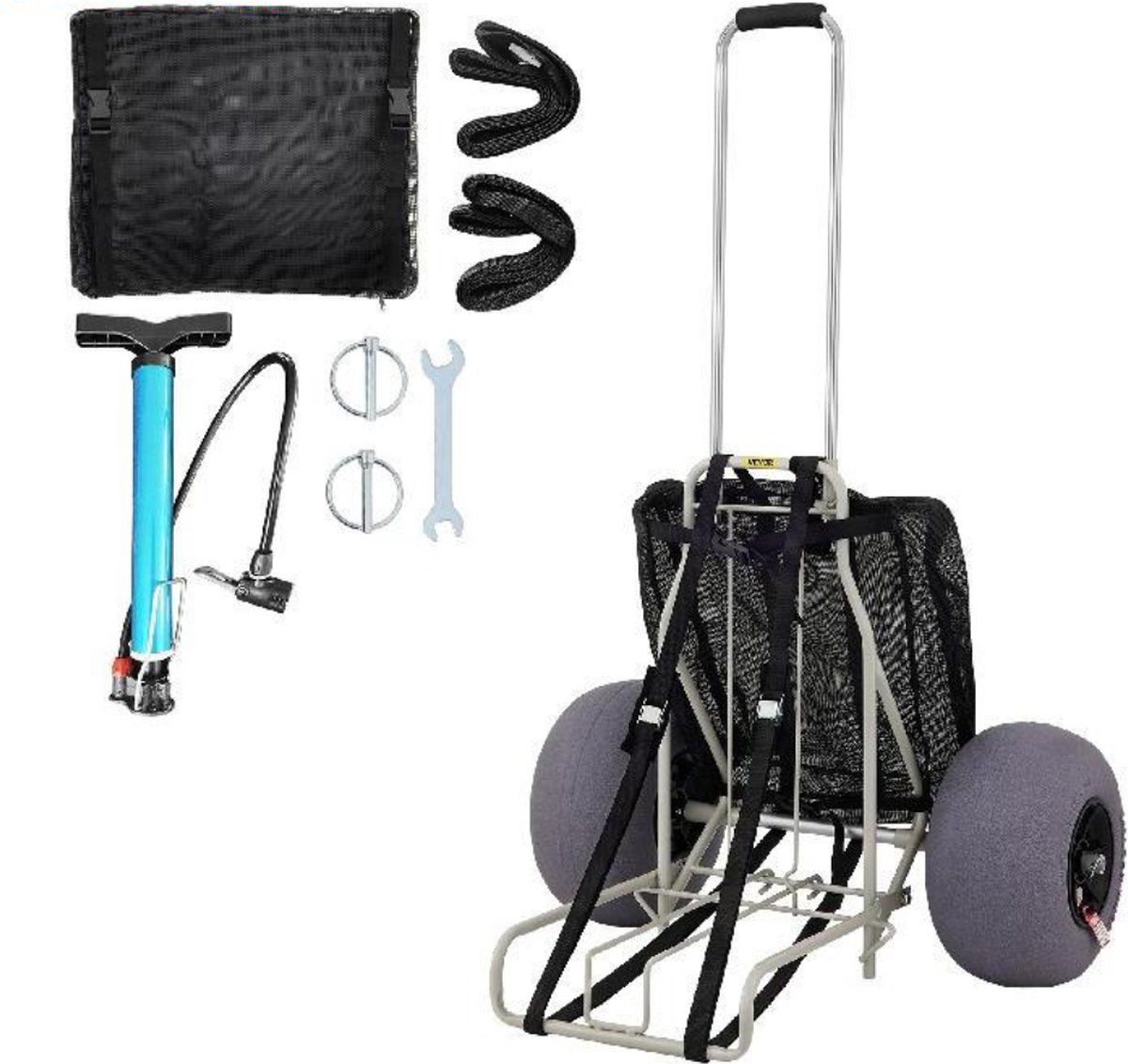 Bolture Bolderkar Opvouwbaar Luchtbanden - Bolderwagen - Strandkar - Strandtrolley -... | bol.com