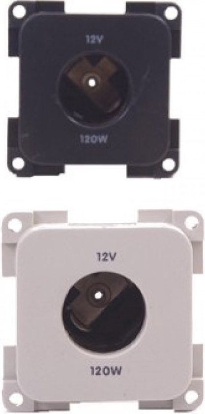 Presto Contactdoos 12V Groot Inbouw Zwart | bol.com