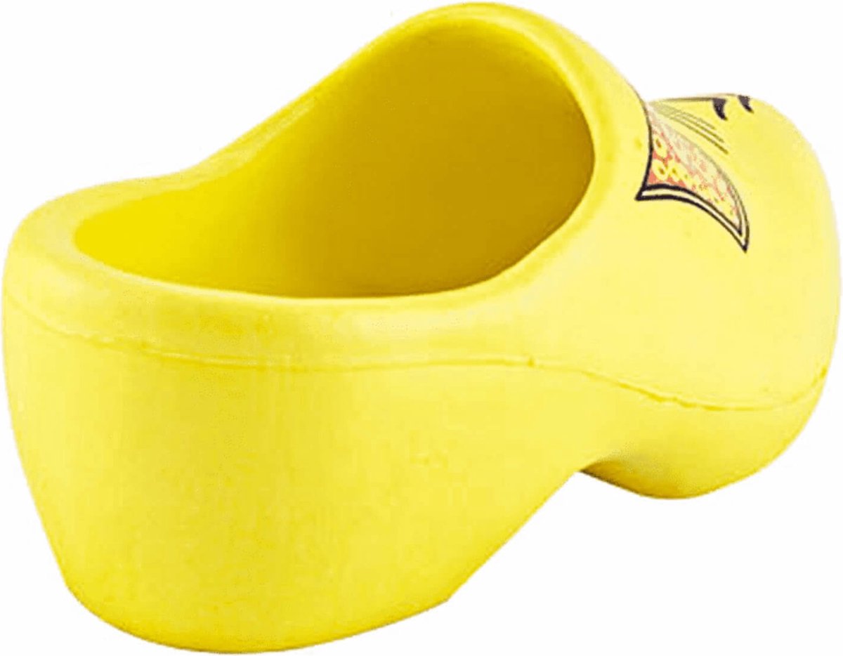 Hollandse kunststof draagklomp – Traditioneel boerenmotief – Geel - EVA- 38/39 | bol