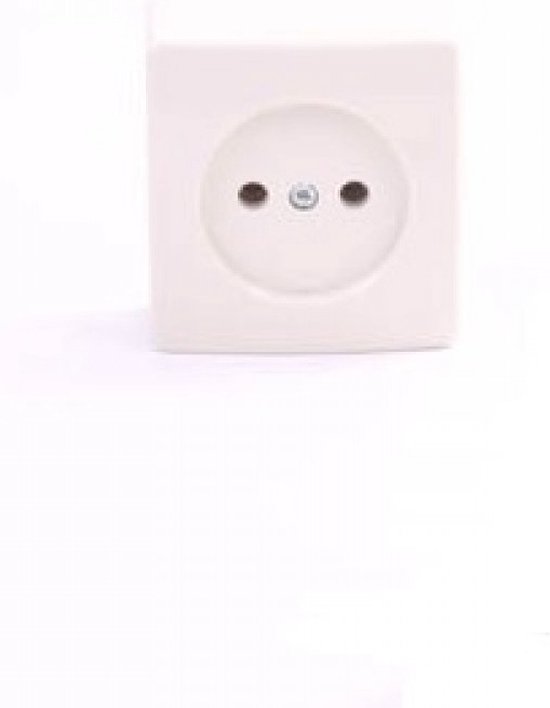Contactdoos Enkel 230V Opbouw Wit zonder Randaarde | bol
