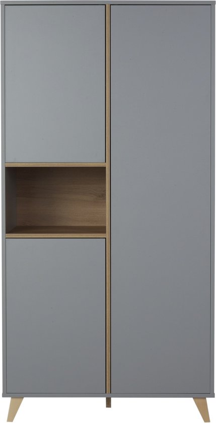 Quax Loft 3-Deurskast - Grey | bol.com