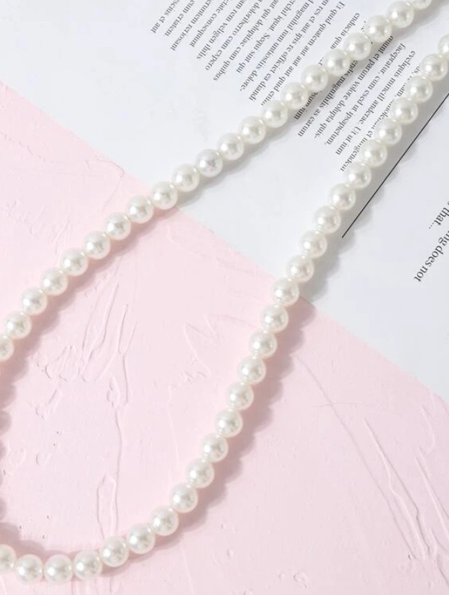 Tas Handvat Ketting parels 115 cm/ Schouderriem parels ketting /Parels ...