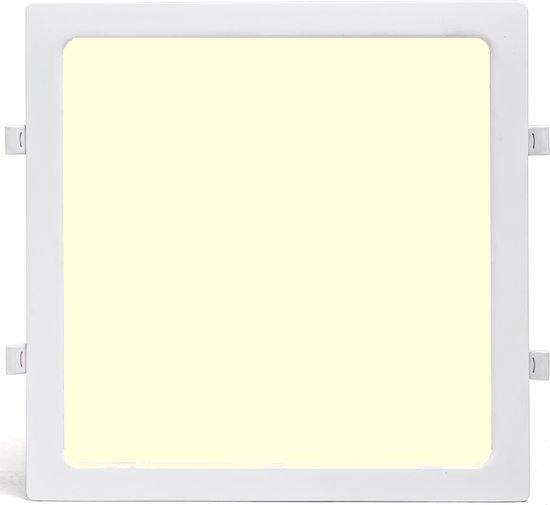 LED Paneel - Downlight - Aigi - Warm Wit 3000K - 24W - 30x30 - Inbouw ...
