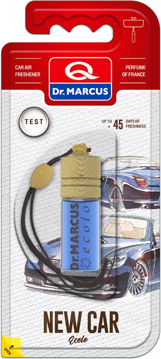 Dr. Marcus Ecolo - Autogeurtje - Car parfume - New car | bol.com