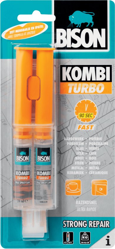 Bison Kombi Turbo Tweecomponenten Epoxylijm 24ml | bol.com