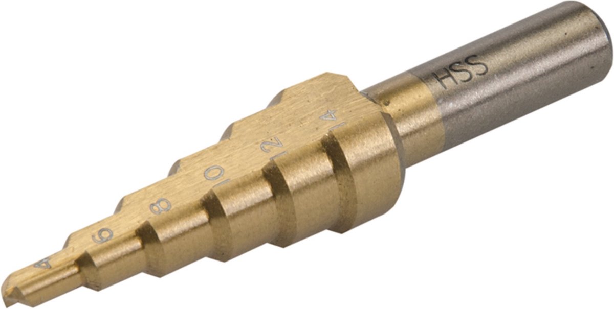 Silverline Titanium Geplateerde HSS Trapgatboor / Stappenboor ...