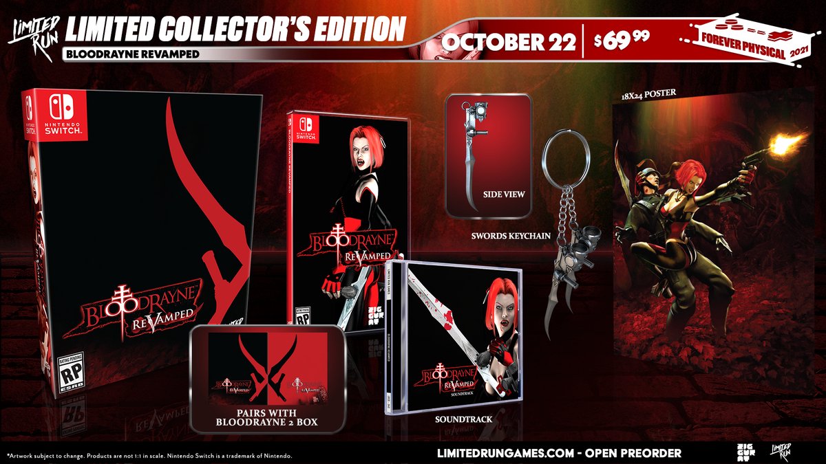 Bloodrayne Revamped Collector's edition / Limited run games / Switch ...
