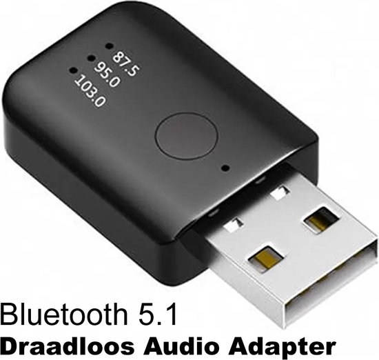 Draadloos Audio Adapter | Auto Bluetooth 5.1 Transmitter | Auto ...