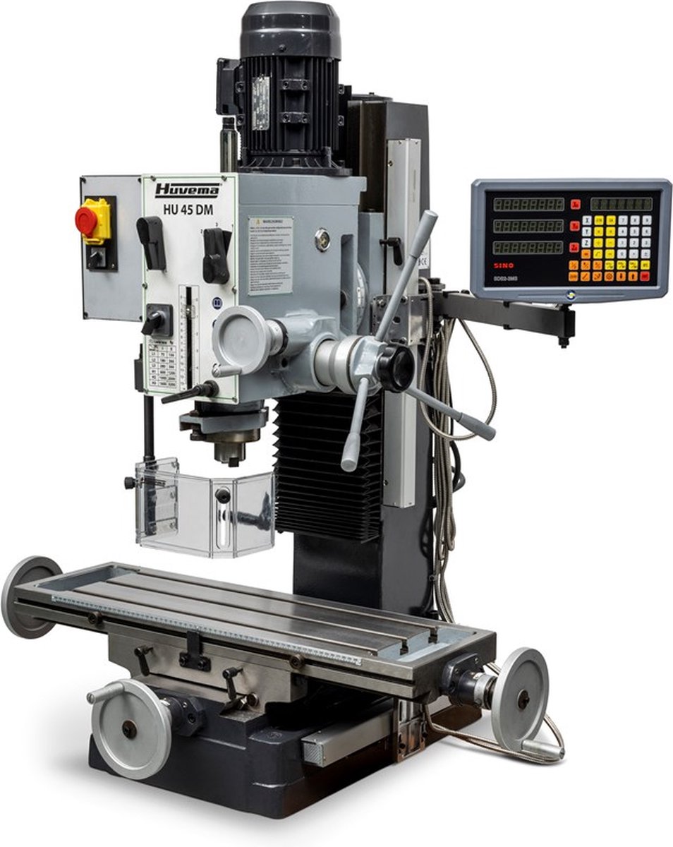 Huvema - Tandwiel boor/freesmachine met SINO DRO - HU 45 DM-4 SINO ...