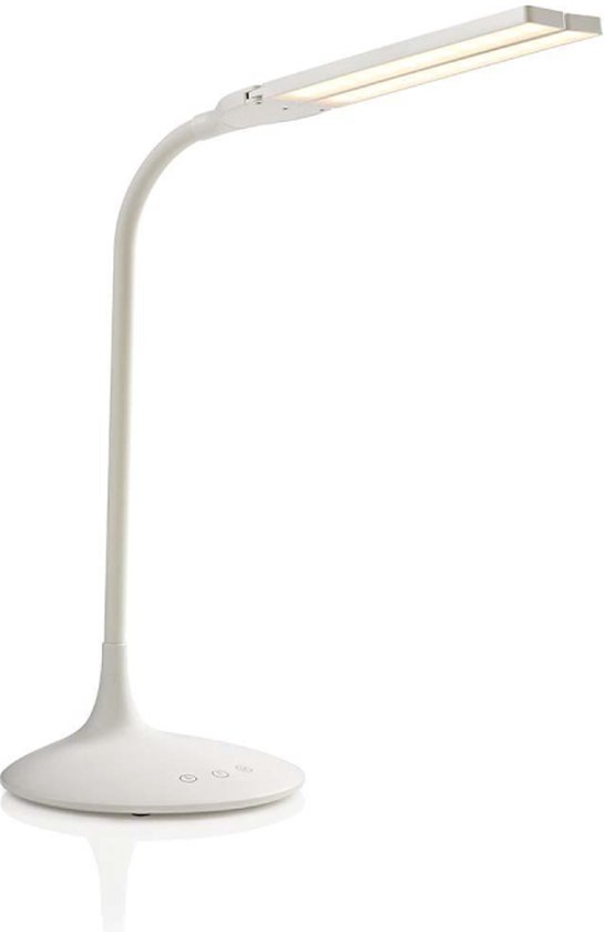 LED-Bureaulamp - Dimbaar - 280 lm - Oplaadbaar - Aanraakfunctie - Wit | bol