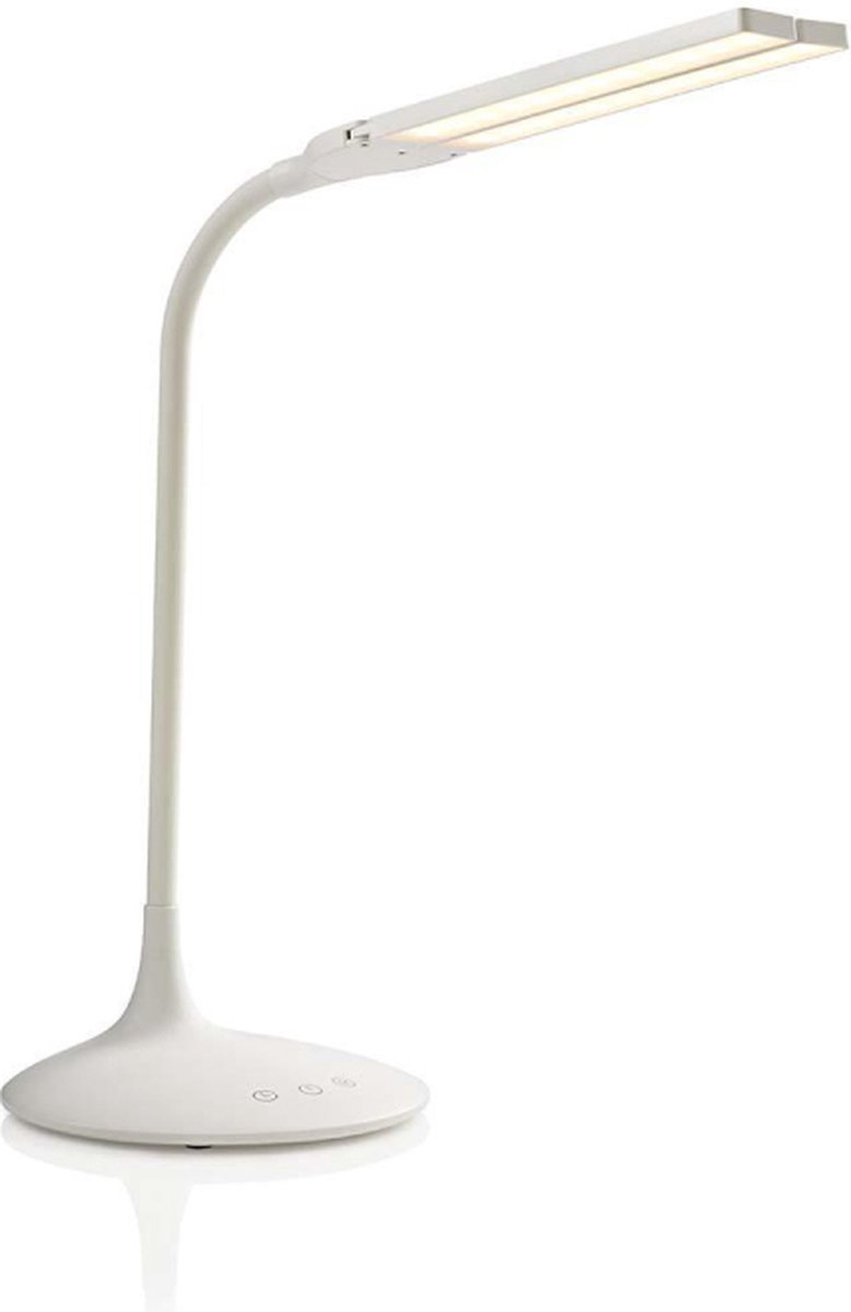 LED-Bureaulamp - Dimbaar - 280 lm - Oplaadbaar - Aanraakfunctie - Wit | bol