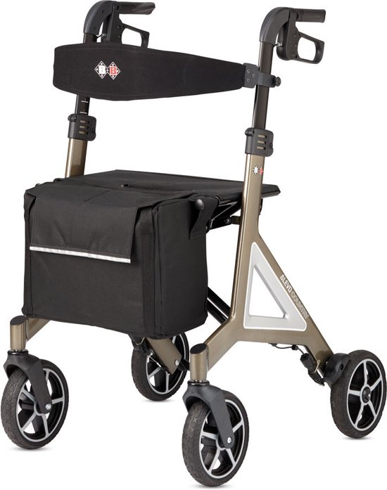 Ultra lichtgewicht rollator Alevo Country champagne | bol.com