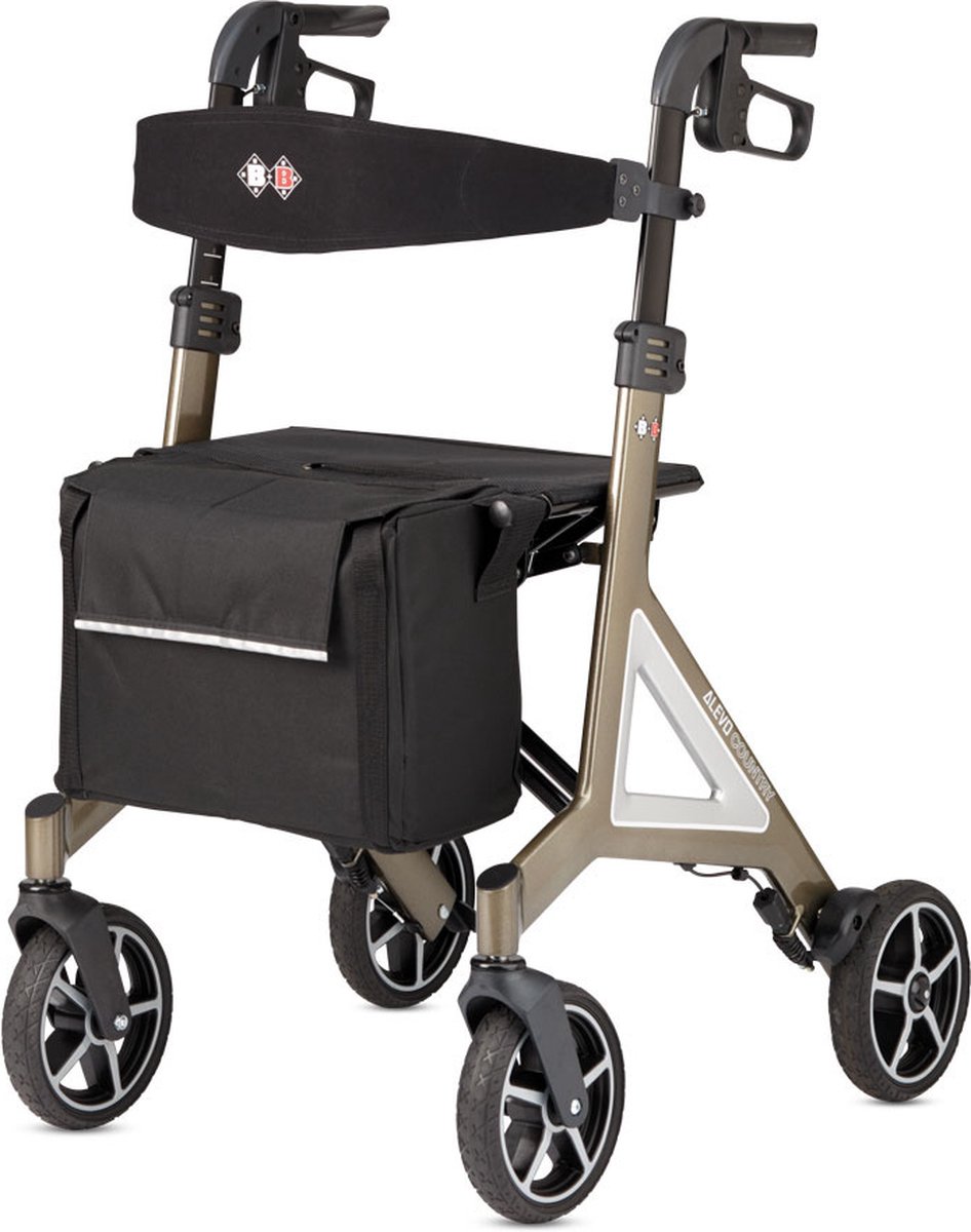 Ultra lichtgewicht rollator Alevo Country champagne | bol.com