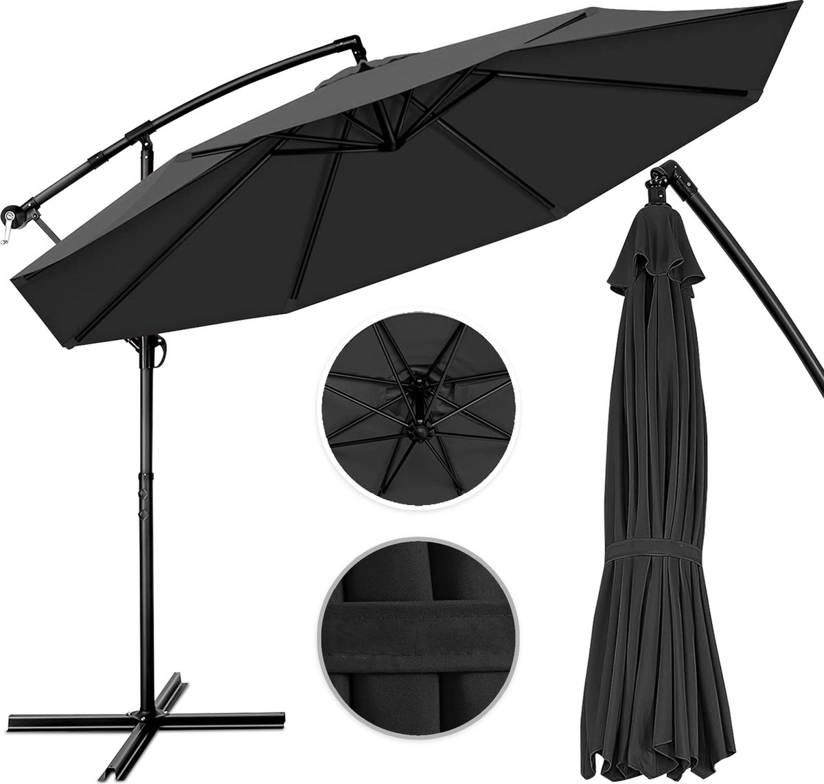 Coazy Zweefparasol Waterdicht - Parasol - Parasols - Ø 300cm - 3m - met ...