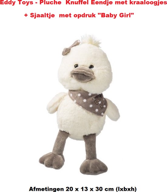 Eddy Toys Knuffel Eend Pluche 30 Cm Wit | bol.com