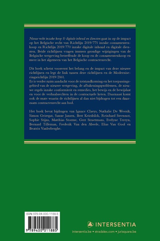 Nieuw recht inzake koop & digitale inhoud en diensten, Ignace Claeys ...
