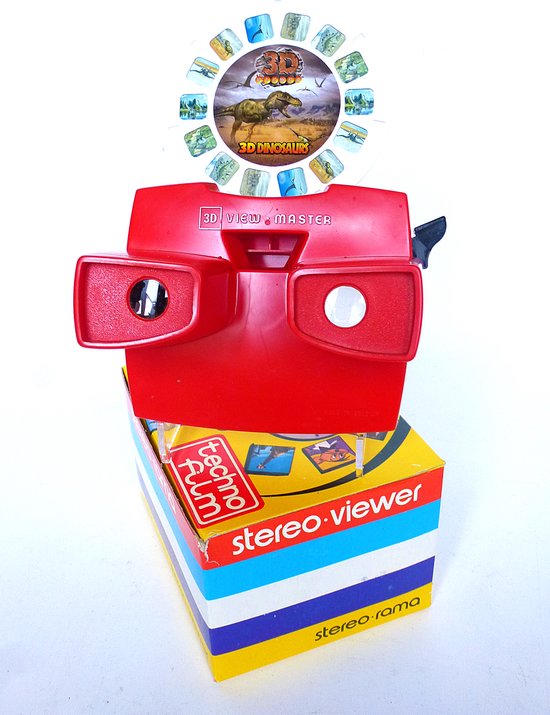 Viewmaster viewer met Dinosaurus 3D schijf - kwaliteitsviewer met leuke ...