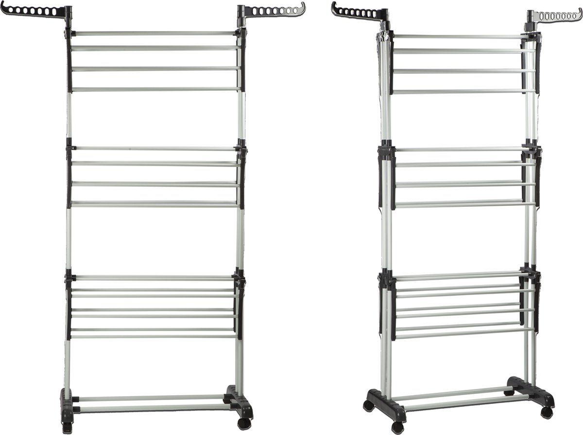 Alora Droogtoren - kleding droogrek - inklapbaar - inclusief wielen ...