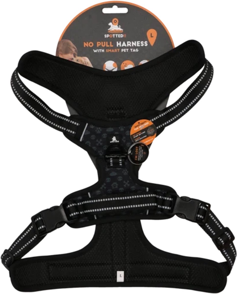 Spotted! PRO Harnas No-Pull – Hondentuigje met QR-penning – Hondenharnas anti trek –... | bol.com