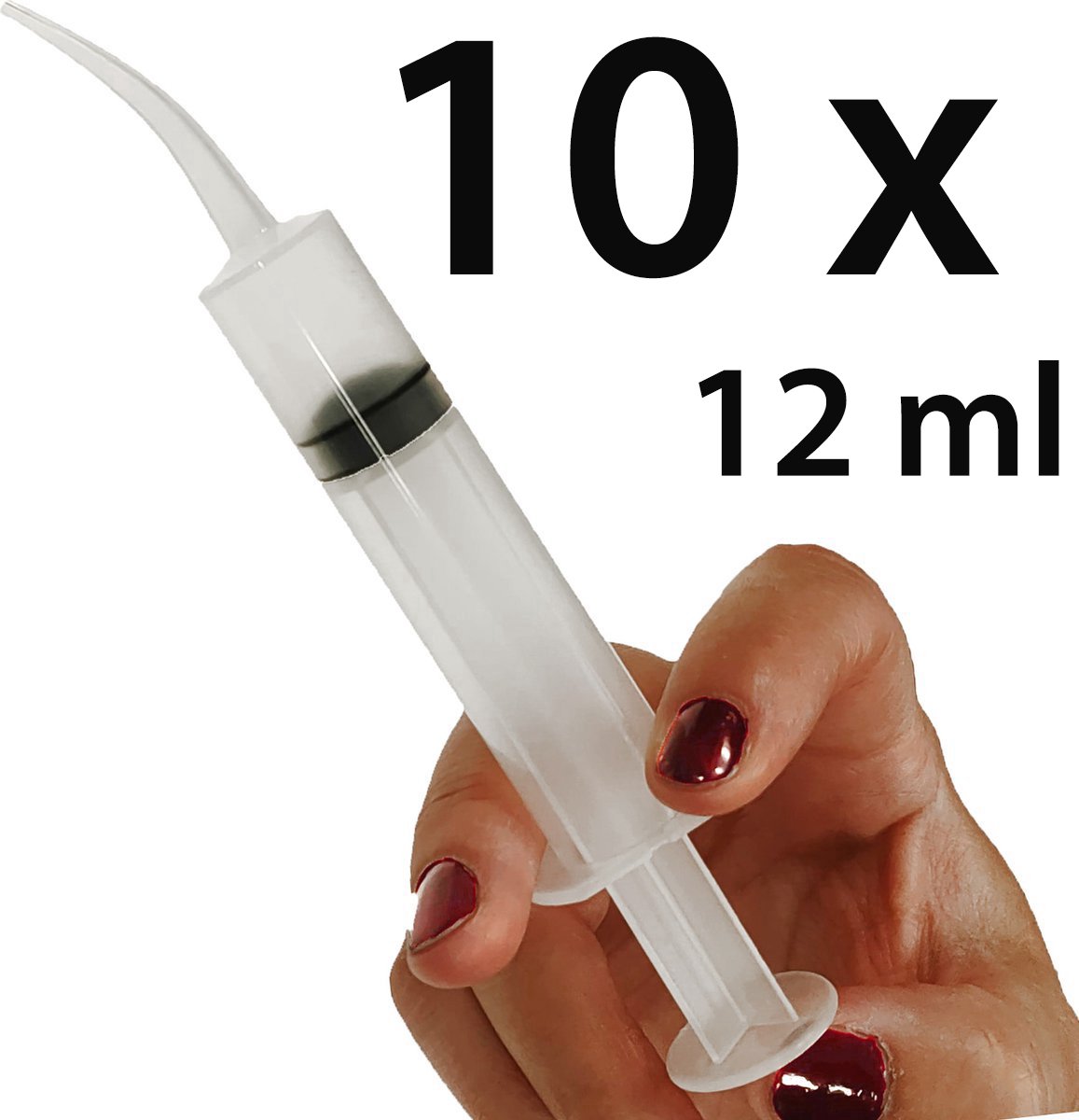 Kaakspuitje gebogen tip - 10 stuks - 12ml - Monosyringe ...