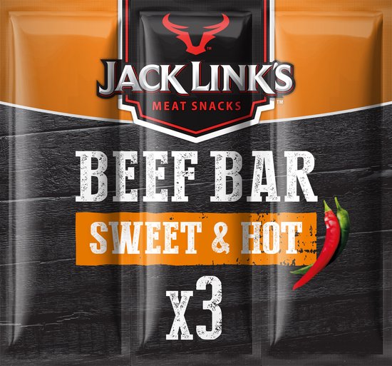 Jack Link's Beef Bars Sweet & Hot 3x22,5 gram x3 | bol