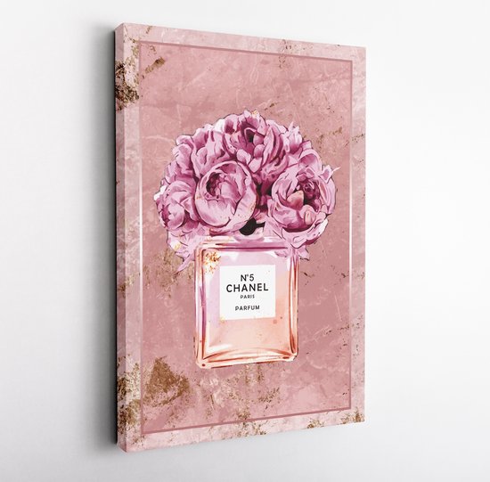 Artevue - Schilderij - Coco Chanel Flowers - Kunst op Canvas - Top ...