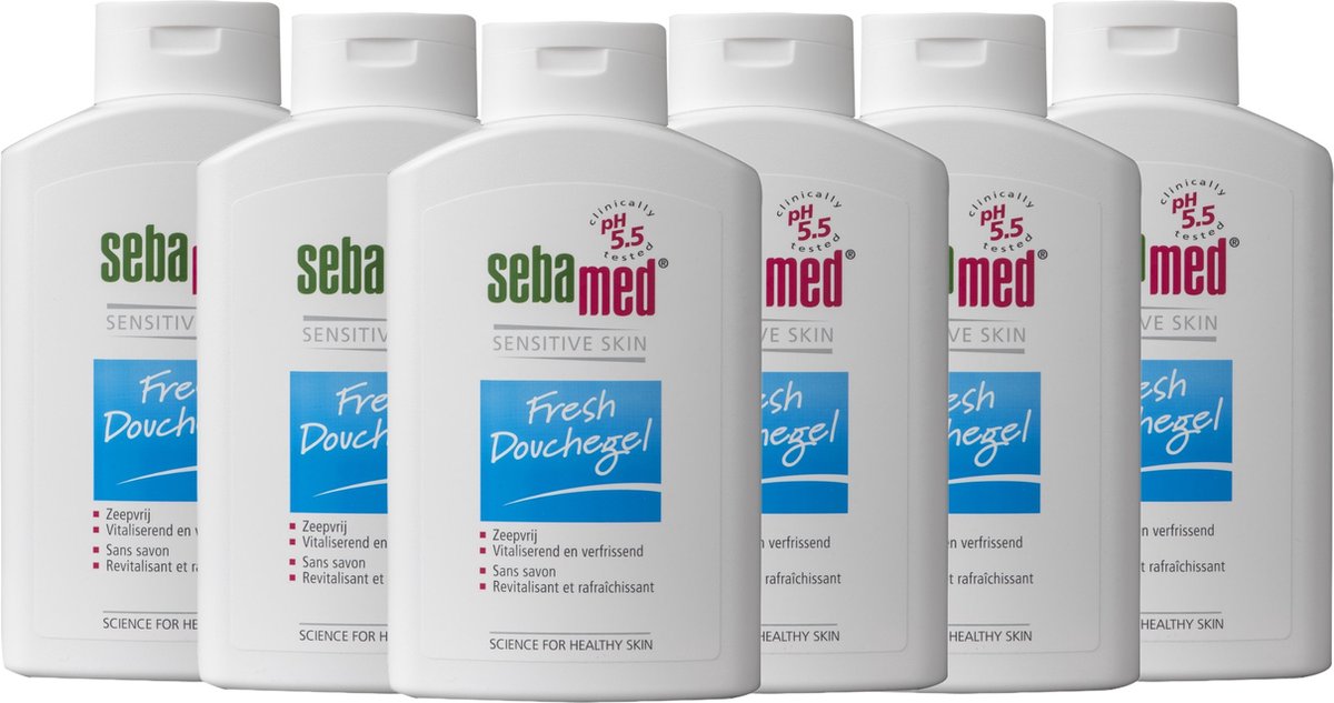 Sebamed Douchegel voordeelverpakking - Douchemiddel - 400 ml 6 pack | bol