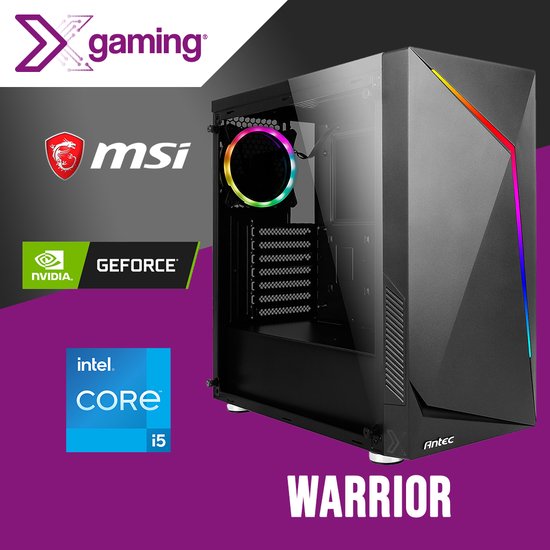 Warrior Game PC Intel i5 10400, GeForce RTX 3060, 16GB, 500GB NVME SSD, WiFi + Bluetooth | bol.com