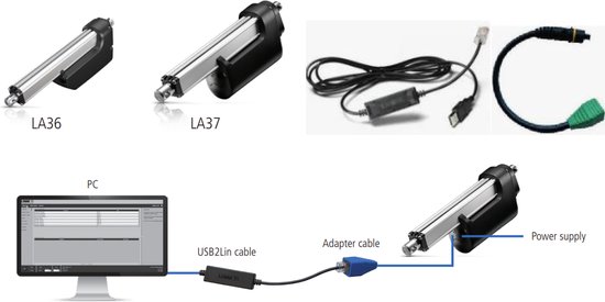 Linak Buslink Cable IC voor LA36 en LA37 Actuator | bol