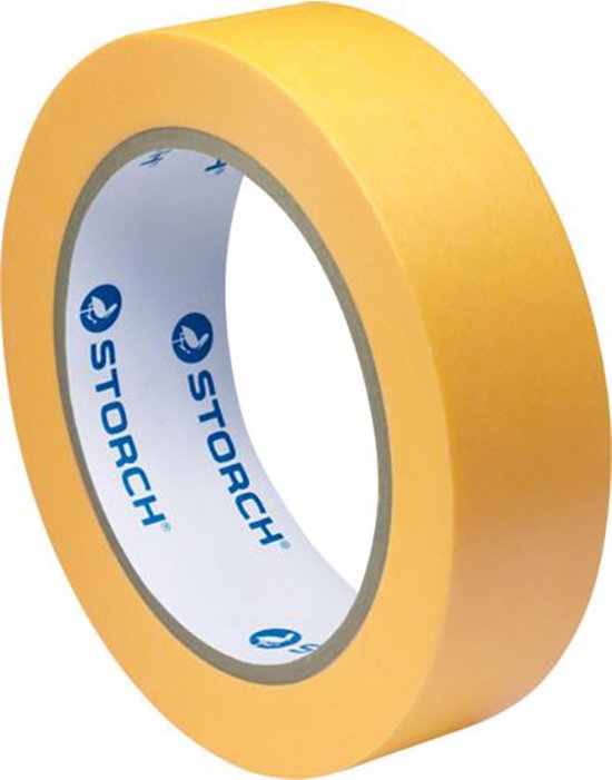 Storch Schilderstape Geel | 25 MM | Hoge Vochtbestendigheid | 8 Weken ...