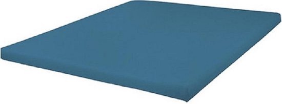 Bed Care Jersey Stretch Topper Hoeslaken - 180x200 - 15CM - Blauw | bol.com