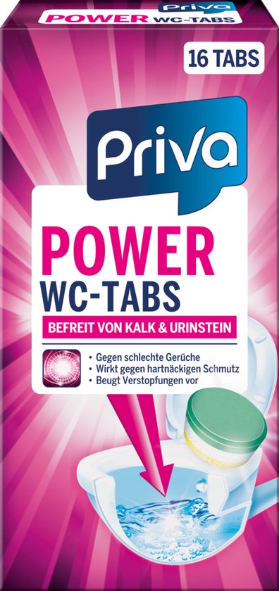 Priva Power Wc-tabletten 16 stuks | bol