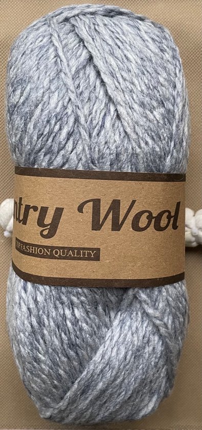 WOL-GAREN-LAMMY YARNS COUNTRY WOOL 022-BREIEN EN HAKEN-PER 5 STUKS. | bol