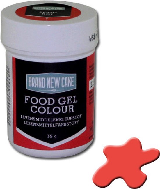 BrandNewCake Kleurstof Gel Rood - Eetbare voedingskleurstof voor bakken ...