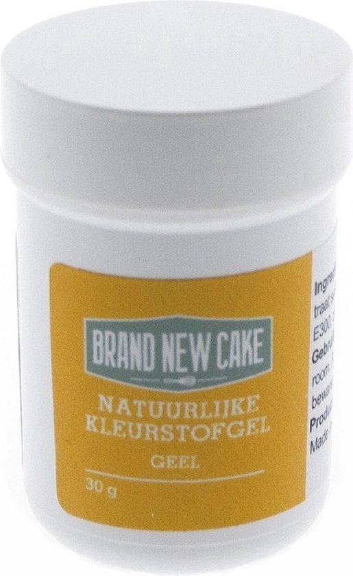 BrandNewCake® Natuurlijke Kleurstof Gel Geel 30gr - Eetbare ...