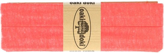 Oaki Doki tricot de luxe biaisband 953 roze neon | bol.com