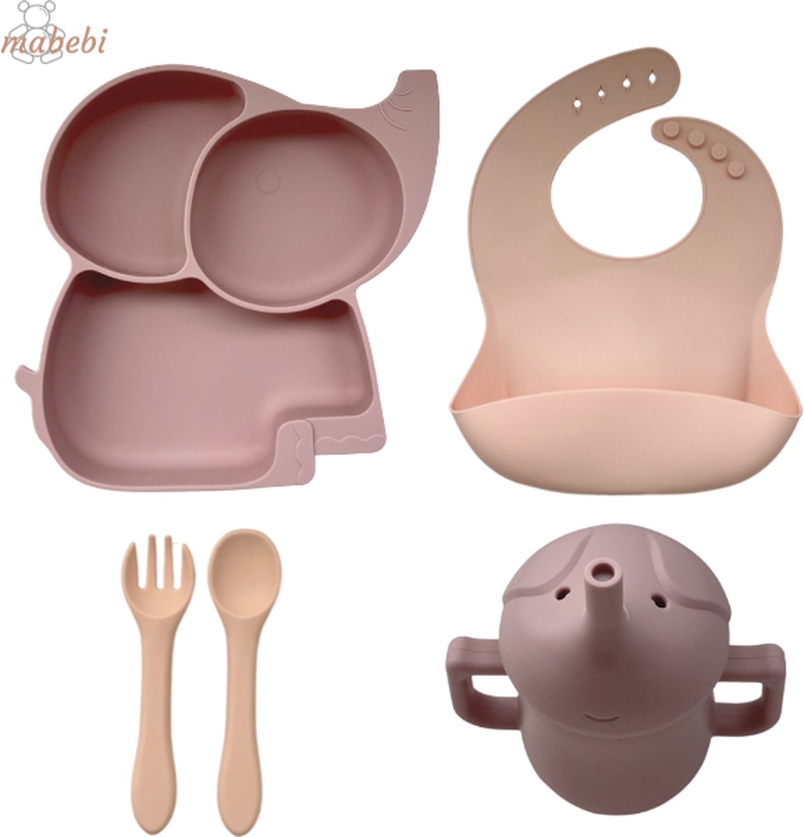 Mabebi - SETOLI - siliconen kinderservice - eetset voor kinderen ...