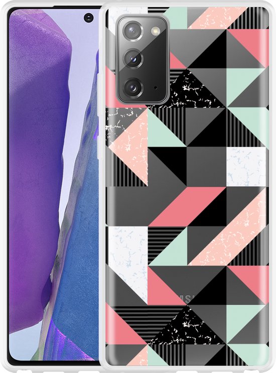 Samsung Galaxy Note 20 Hoesje Geometric Artwork - Designed by Cazy ...