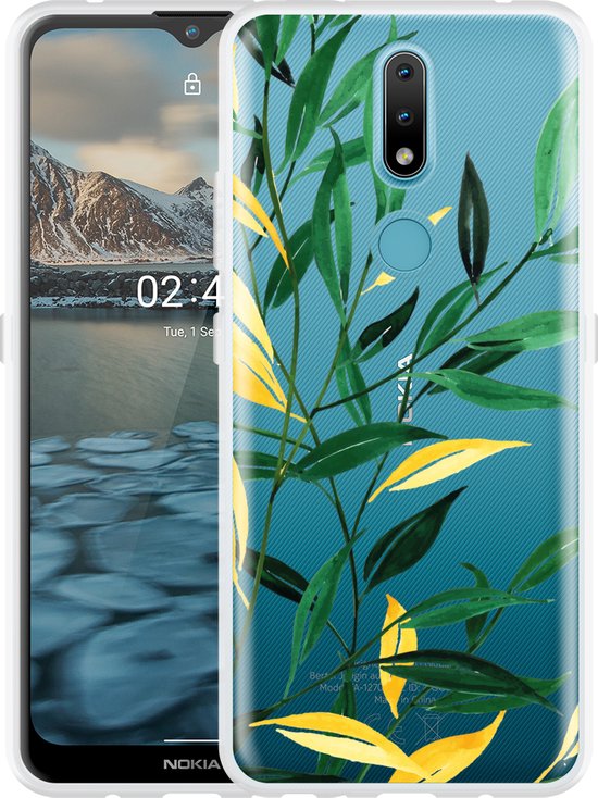 Nokia 2.4 Hoesje Watercolor Flowers - Designed by Cazy | bol