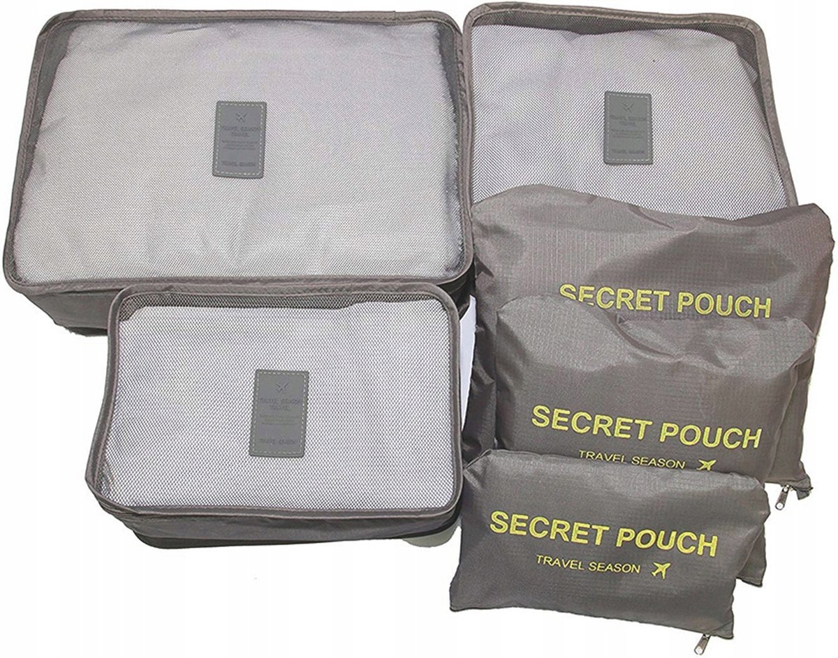 Koffer Organizer - Packing Cubes - Set van 6 - Bagage Zakken - Koffer ...