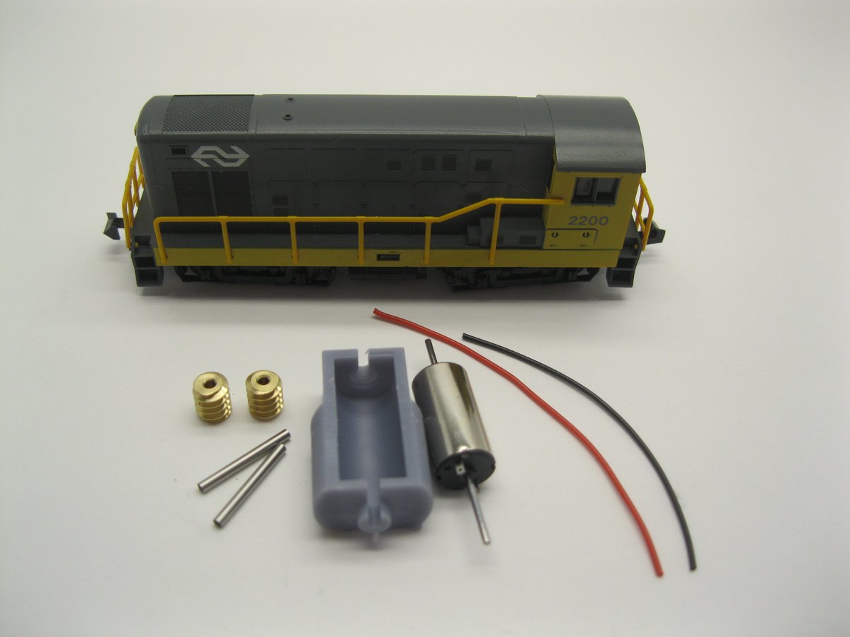 micromotor NM031G N motor ombouwset voor Minitrix NS 2200, US H12-44 ...