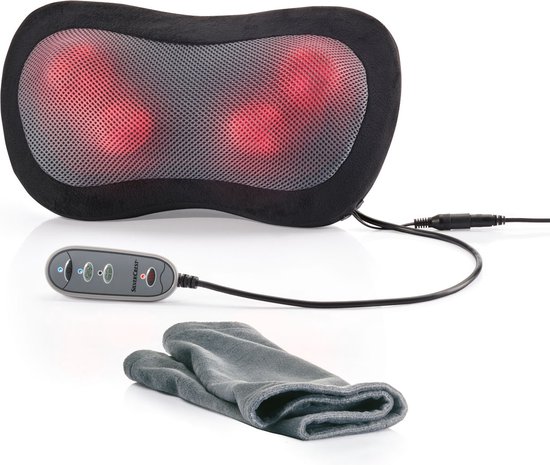 Silvercrest Shiatsu Nekmassagekussen - 4 massagekoppen - Warmtefunctie ...