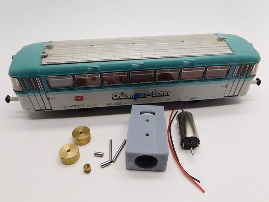 micromotor HR013F motor ombouwset voor Roco DR BR 104, DB BR 740, DB ...