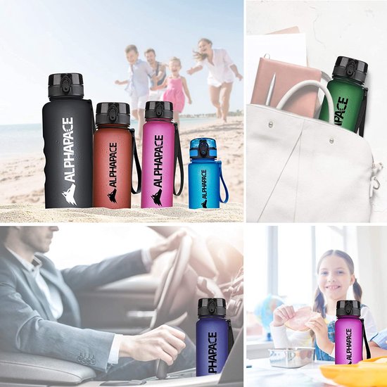 ALPHAPACE Drinkfles 350ml/500ml/650ml/1000ml/1500ml, antilek BPA-vrij ...