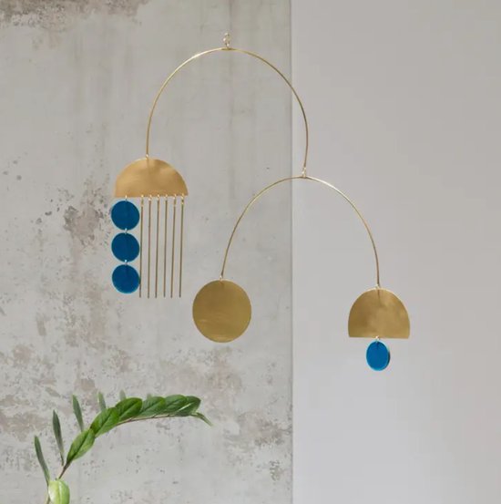 Kinetic Mobile 1920, hangend messing mobiel voor kunstliefhebbers | bol.com