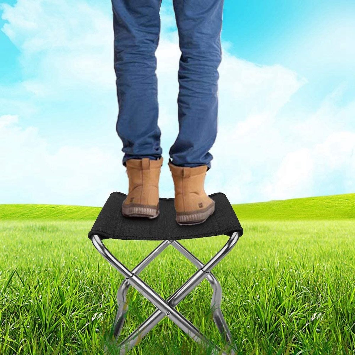 Tabouret pliant portable MAGT, tabouret de camping pliant outdoor ...
