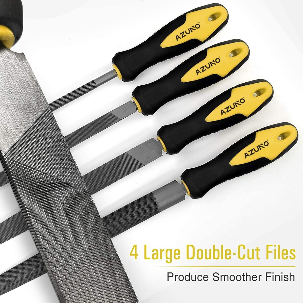 AZUNO 19 Stks Metalen File Set in Premium Grade T12 Drop Gesmeed Staal ...