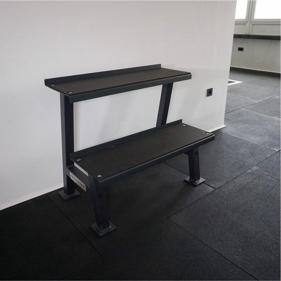 Kettlebell Rek 2 Lagen - Opbergrek voor Kettlebells - Iron Star - Zwart ...