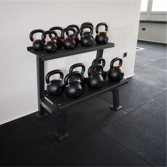 Kettlebell Rack 2 Couches - Rack de Rangement pour Kettlebells - Iron ...