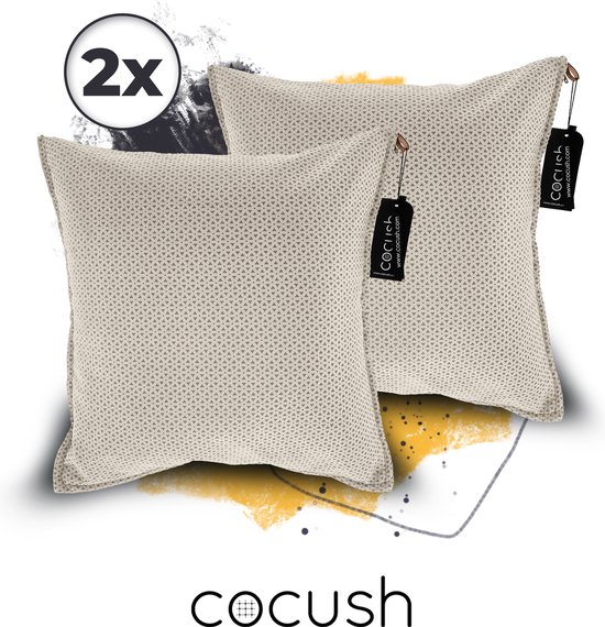 Cocush - Tia - Kussenhoes Vloerkussen excl. Binnenkussen 70x70 cm - 2 ...